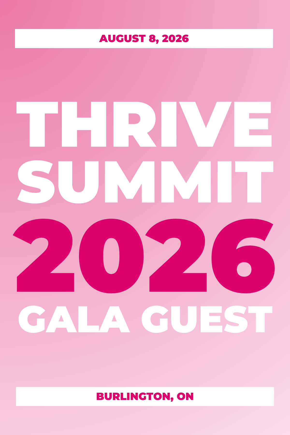 2026 THRIVE SUMMIT - Gala Dinner Guest Ticket – She's Got Leggz